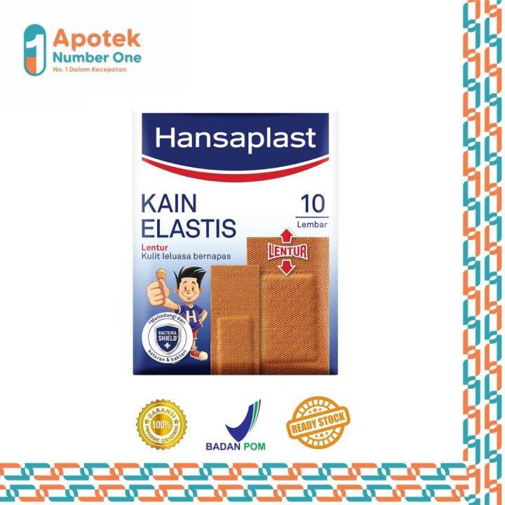 HANSAPLAST KAIN ELASTIS AMPLOP 10S / Plaster Luka / Plaster Penutup ...