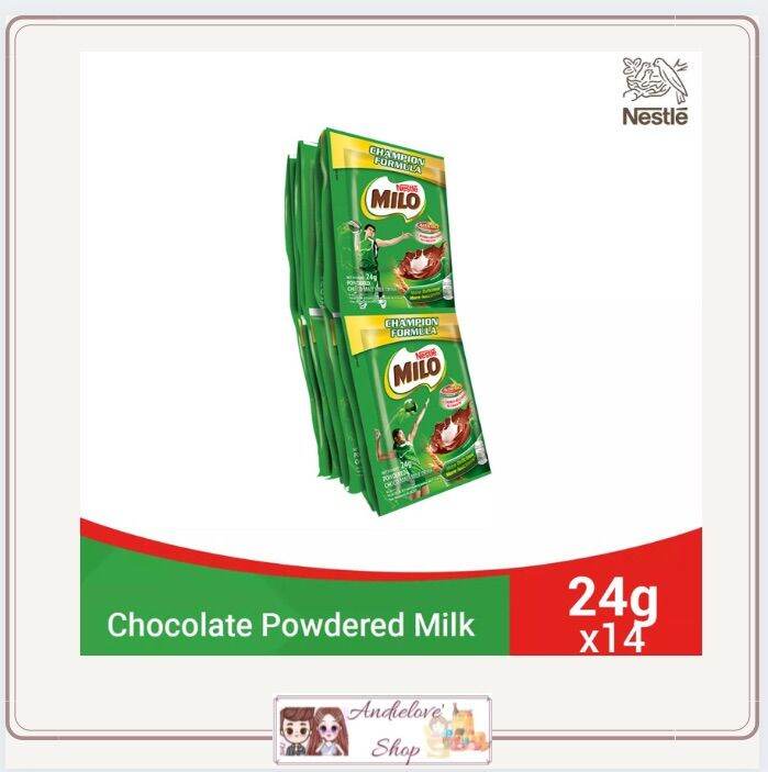 Milo Activ-Go Choco Malt Powdered Milk Drink 24g - 1 pack and Pack of ...