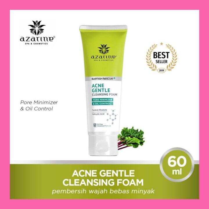 Azarine Acne Gentle Cleansing Foam 60ml | Lazada Indonesia