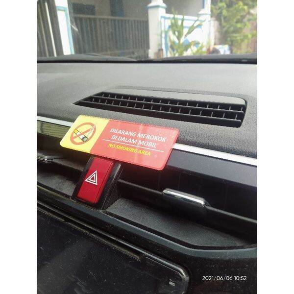 Akrilik Dilarang Merokok Di Mobil / No Smoking Area / Rokok | Lazada ...