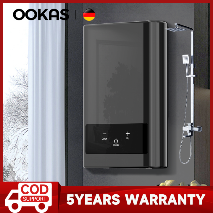 OOKAS Water Heater 6500W Electric Instant Hot Water Heater with Self ...