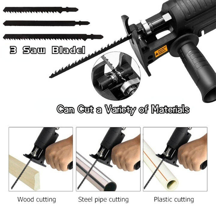 Portable Reciprocating Saw Adapter Modified Electric Chain Saw Power ...