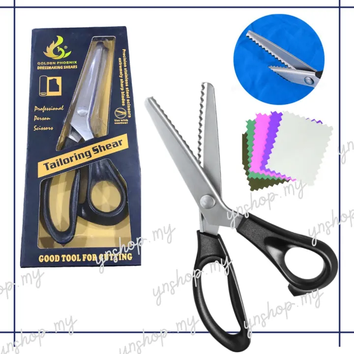 Gunting Kain Bergerigi /Gunting Kain Zigzag / Zig zag scissors | Lazada