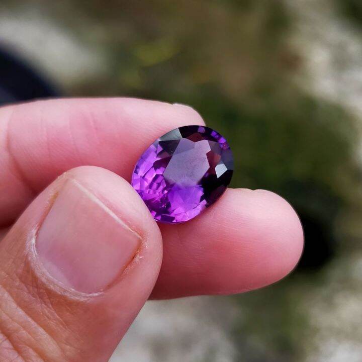 Batu permata kecubung ungu amethyst batu akik kalimantan asli | Lazada ...