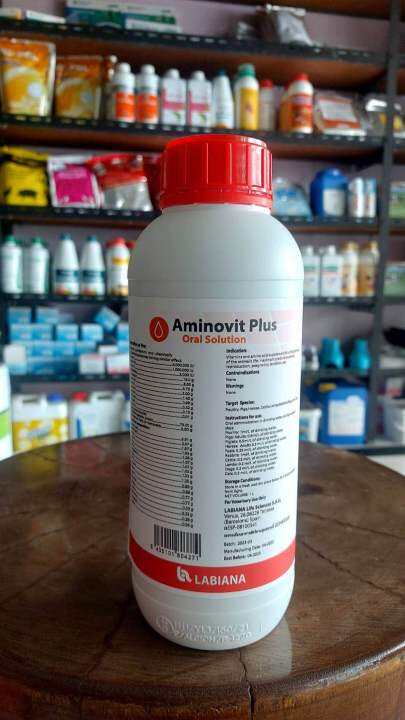อะมิโนวิท พลัส Aminovit Plus ยกลัง 10 ลิตร วิตามินกรดอะมิโนสำหรับสัตว์ปีก ไก่เนื้อ ไก่ไข่ สุกร ...
