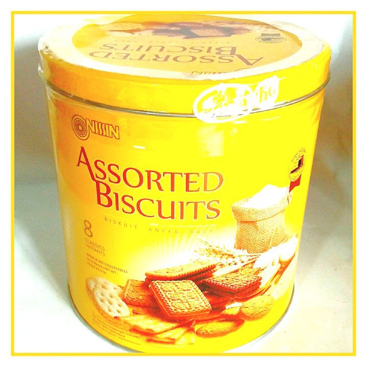 NISSIN ASSORTED BISCUIT 650 gram - Biskuit Nissin kaleng kuning aneka ...