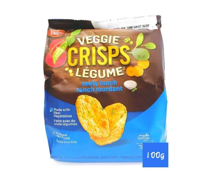 Dare Zesty Ranch Veggie Crisps Crackers -100g | Lazada PH