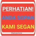 stiker sticker perhatian anda sopan kami segan TANPA MINIMUM ORDER satu ...