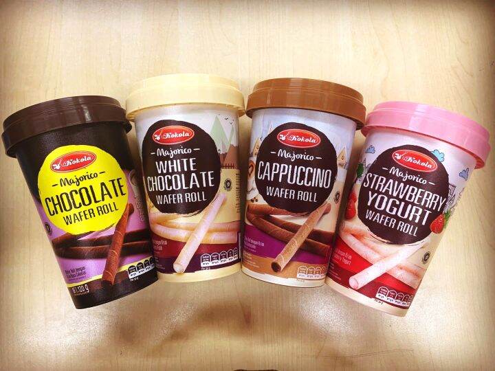KOKOLA MAJORICO WAFER ROLL CHOCOLATE / WHITE CHOCOLATE / CAPPUCCINO ...