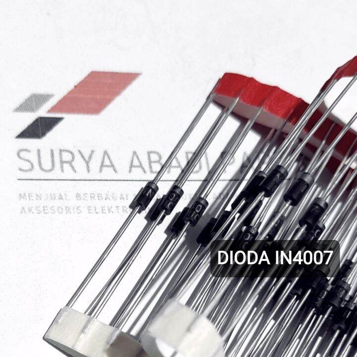 10 Pcs Dioda IN4007 1000v 1 ampere Diode IN 4007 Dioda 1a 1000volt ...