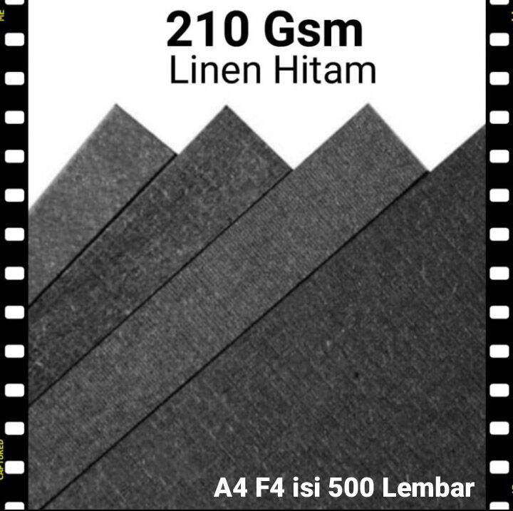Kertas Linen Hitam A4 F4 isi 500 Lembar | Lazada Indonesia
