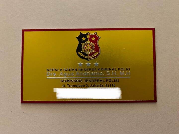 SAMPLE SAMPEL KARTU NAMA POLRI JENDRAL PROVOS POLISI BARESKRIM KOMPOL ...