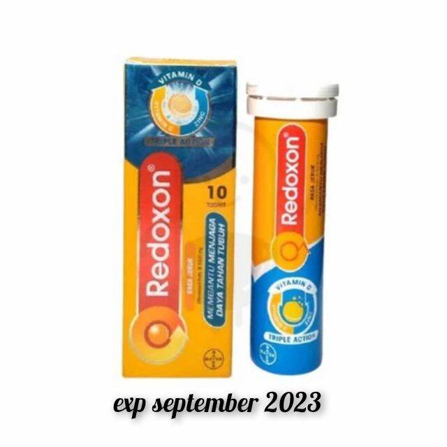 Redoxon Triple Action Multivitamin Rasa Jeruk 10 Tablet | Lazada Indonesia