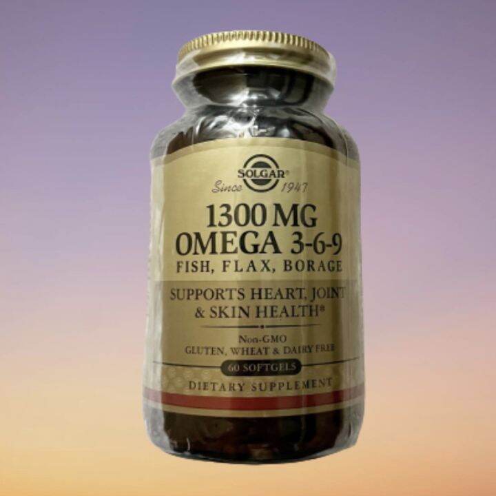 SOLGAR 1300mg OMEGA 3-6-9 60sg | Lazada PH