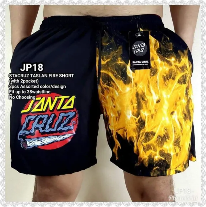Santa Cruz Taslan fire Short fit up to 38 waistline with 2 pocket ...