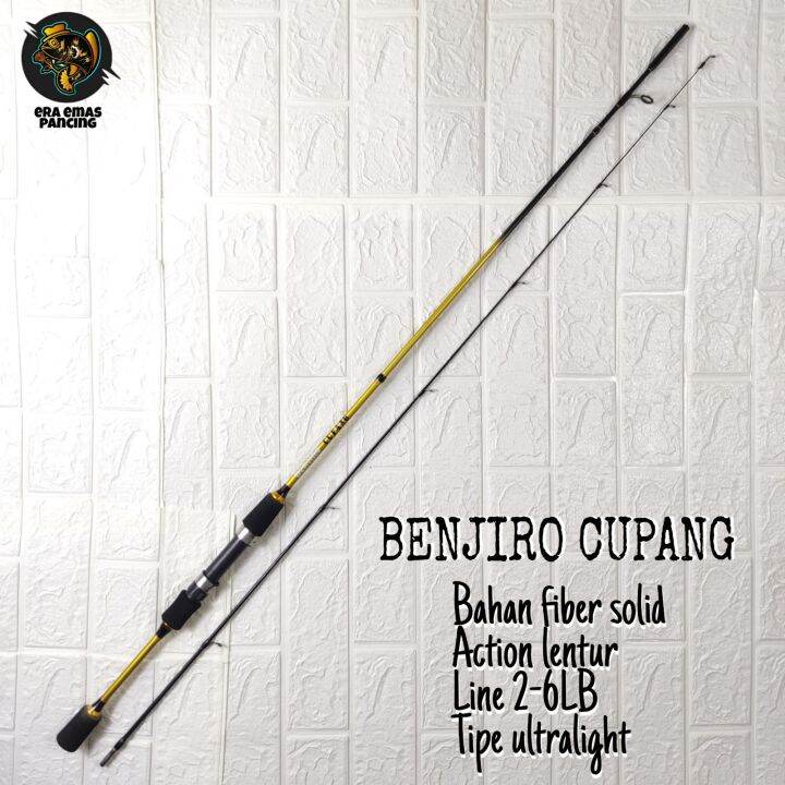 joran ul ultralight benjiro cupang 165 180 198 CM bahan fiber solid lentur ultralight kuat 4kg ...