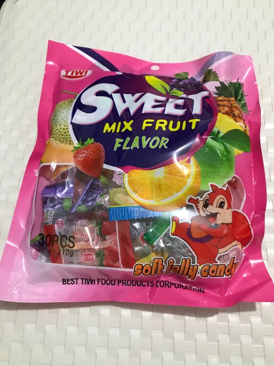 Tiwi Sweet Mixed Fruit Flavor Soft Jelly Candy 30pcs/pack | Lazada PH