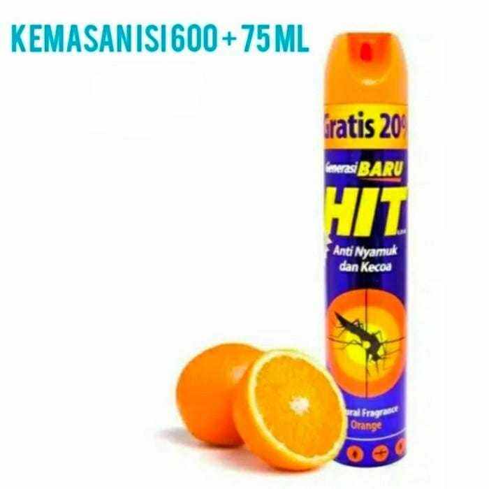 Hit Spray Anti Nyamuk Aerosol orange 600ml | Lazada Indonesia