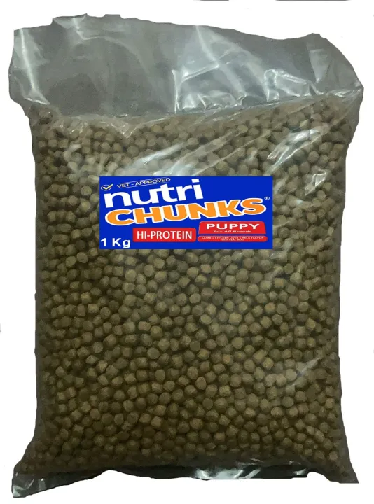 Nutri Chunks Hi-Protein Lamb, Chicken, Liver and Milk Flavor Puppy repacks 1kg | Lazada PH