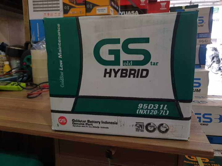 Aki Pajero / GS Hybrid 95D31L Goldstar / 12V100Ah Aki Fortuner Strada | Lazada Indonesia