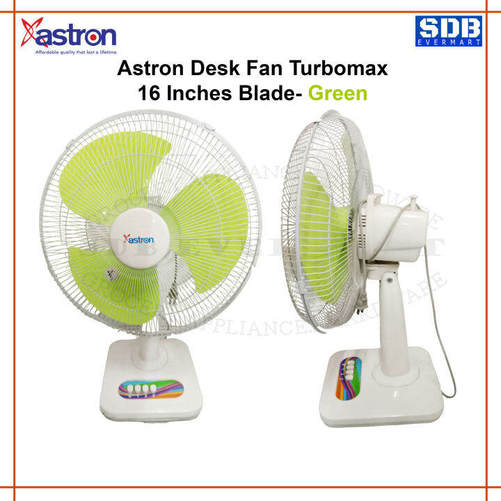 Astron Turbomax 16-Inches Blade Desk Fan | Lazada PH