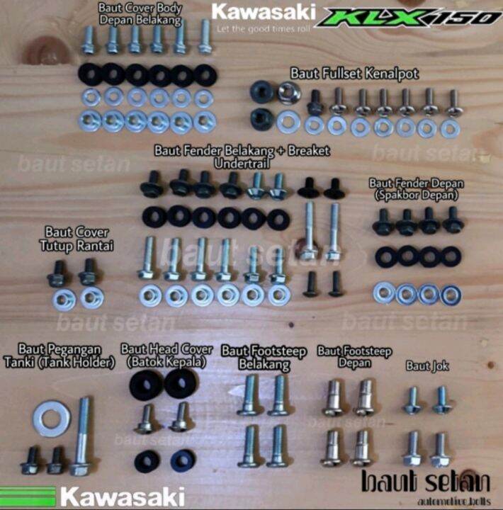 Baut fullset body klx 150 L/baut full body klx 150 BF/d tracker ...