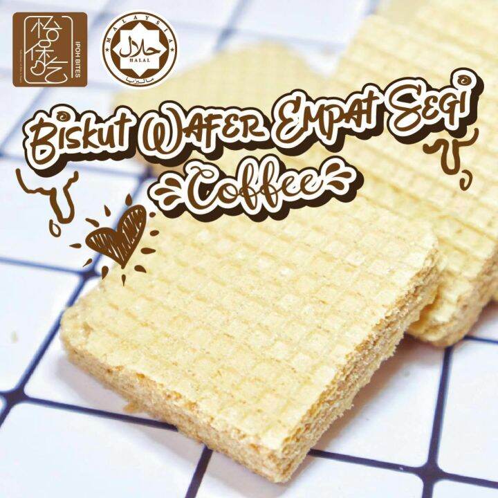 Biskut Wafer Empat Segi (Coffee) HALAL 150g+- | Lazada