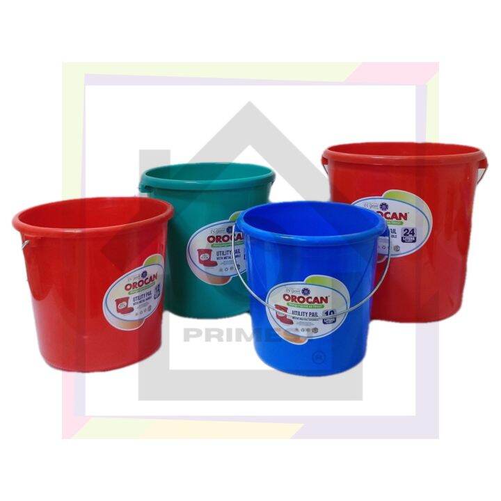 OROCAN PAIL BODY WITH STAINLESS STEEL HANDLE TIMBA BUCKET WATER ...