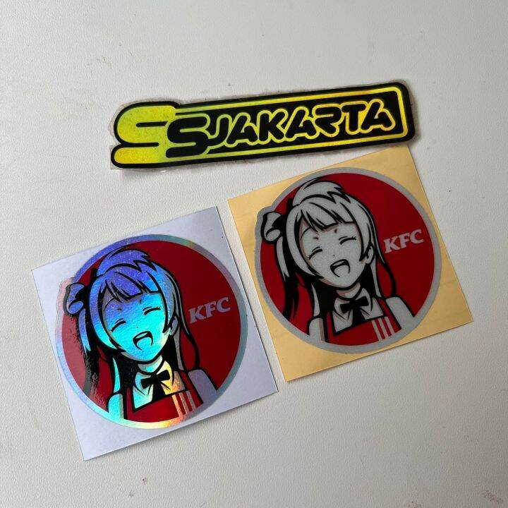 STIKER STICKER KFC KOTORI FRIED CHICKEN Love Live PRINCUTT | Lazada ...