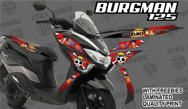 Suzuki burgman 125 decals sticker, Laminated | Lazada PH