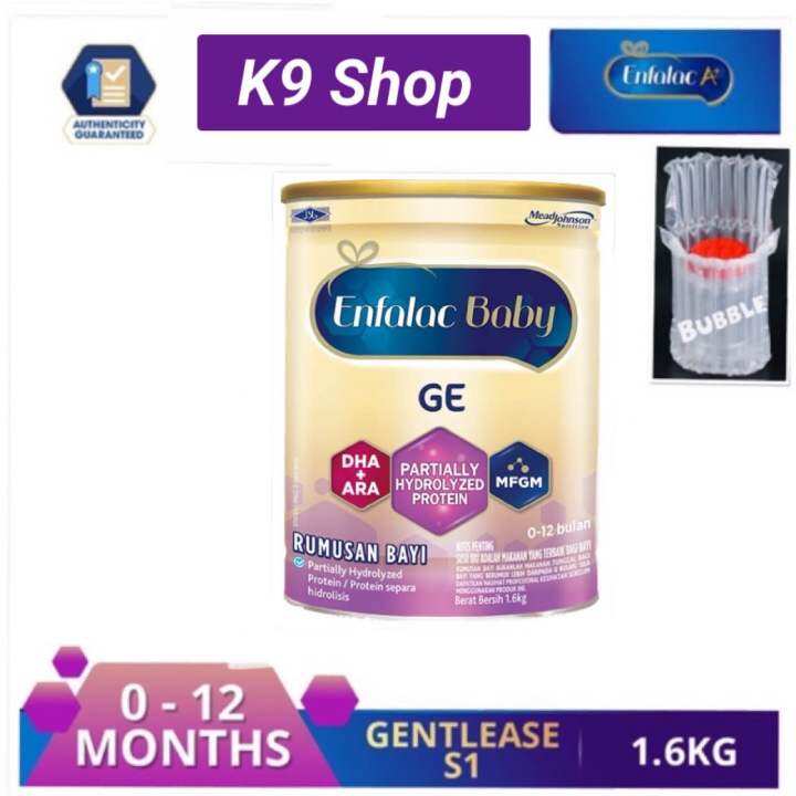 Enfalac Baby Gentlease Step 1 - (800g / 1.6kg) (Milk Formula) Exp 10/ ...