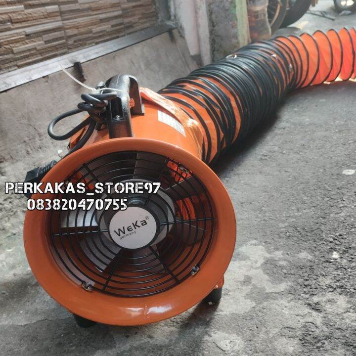 portable ventilator kipas blower exhaust 10 inch plus selang 5 meter weka germany | Lazada Indonesia