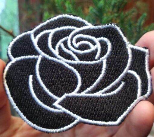 logo bunga mawar hitam ukuran 10cm | Lazada Indonesia