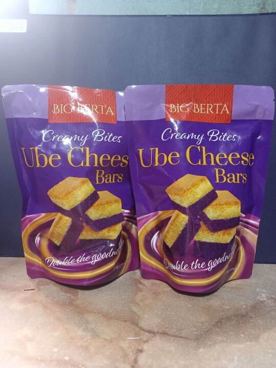 BIG BERTA creamy bites Ube cheese bars 170g | Lazada PH