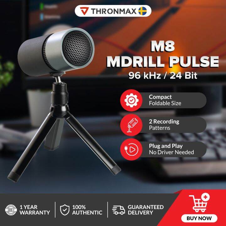 THRONMAX Pulse Noise Cancelling Streaming 96Khz USB Condenser ...