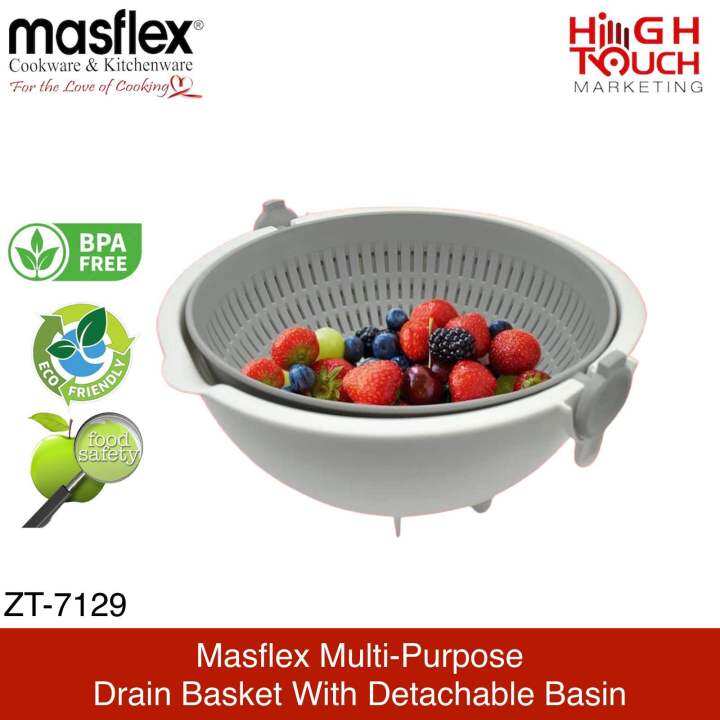 Masflex Multi-Purpose Drain Basket / Strainer / Colander Perfect For ...