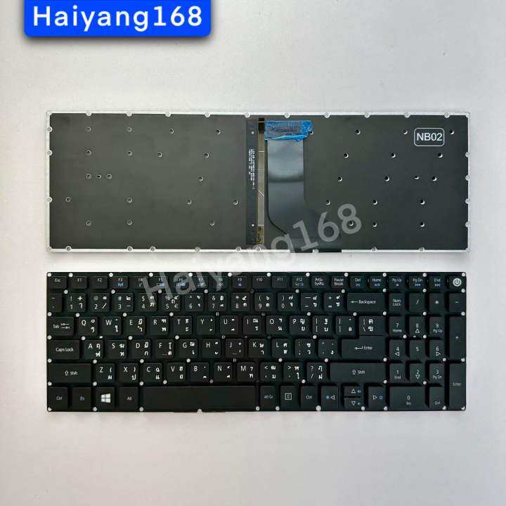 Keyboard คีย์บอร์ด Acer Aspire 5 A315 A515 มีไฟ ภาษาไทย-อังกฤษ | Lazada ...
