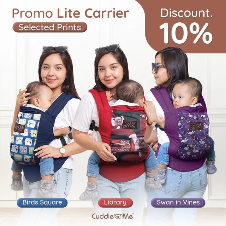 Cuddle Me Lite Carrier gendongan M shape untuk anak usia 4 bulan-2 ...