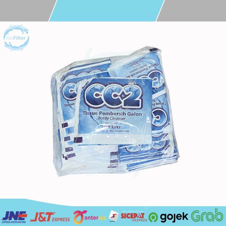 100 PCS TISU GALON ISI ULANG RO CC2 COOL CLEAN PELANGI TISSUE PEMBERSIH ...