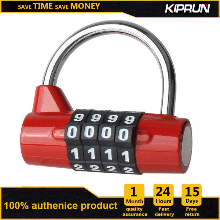 KIPRUN 4 Digit Combination Lock, Heavy Duty Lock, Resettable Digit ...