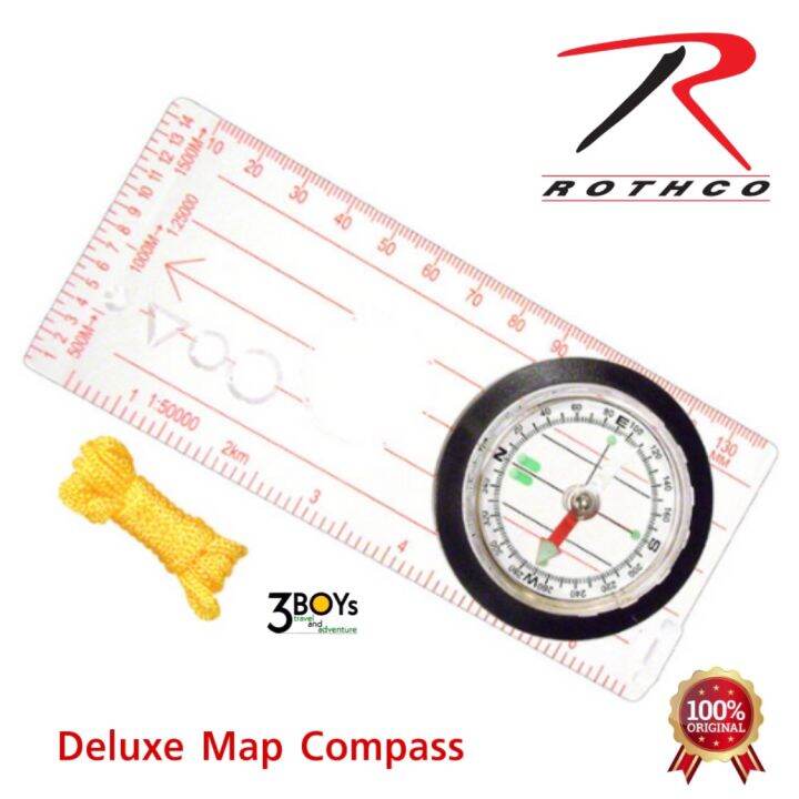 เข็มทิศ Rothco Deluxe Map Compass น้ำหนักเบาและทนทาน | Lazada.co.th