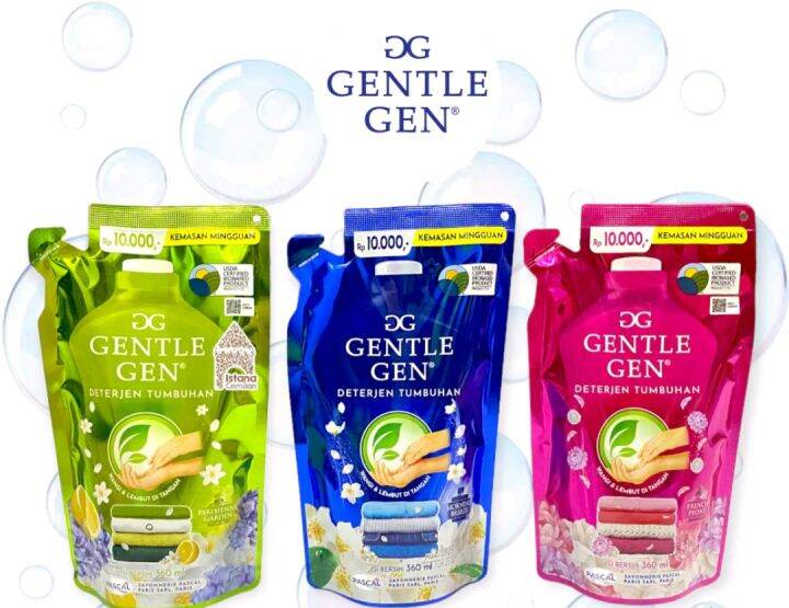 Gentle Gen Detergent Cair 360ml pouch | Lazada Indonesia