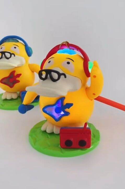 ของเล่นเด็ก Rock duck เป็ดเต้นได้ เป็ดดีเจ ตุ๊กตาเป็ด เป็ดขาแดนซ์ ของ ...