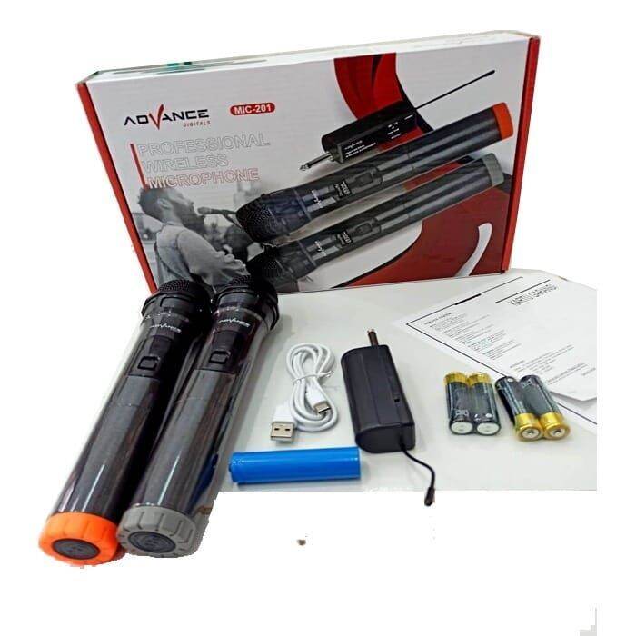 MIC DOUBLE WIRELESS / MIC ISI 2 TANPA KABEL / MIC WIRELESS DOUBLE ...