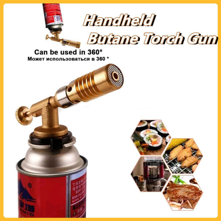 Butane Torch Gun Original Bronze Gas torch Welding Nozzle Heat Flame ...