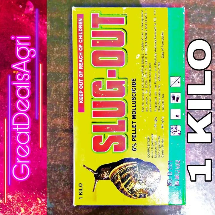 SLUG-OUT 6% PELLET METALDEHYDE MOLLUSCICIDE (1 KILO) by RAMGO | Lazada PH