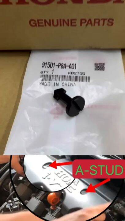 ORIGINAL HONDA ENGINE RECEPTACLE COVER CLIP ENGINE COVER CLIP PLASTIC ...