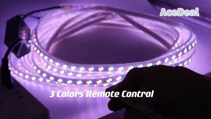 Tri Color Strip Light LED for Room Ceiling 5730 String Lights Waterproof 10M 15M 20M 30M 220V ...