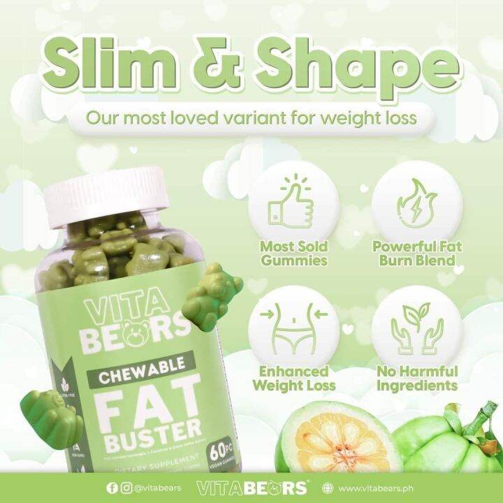 Vitabears Chewable Fat Buster Vit | Lazada PH