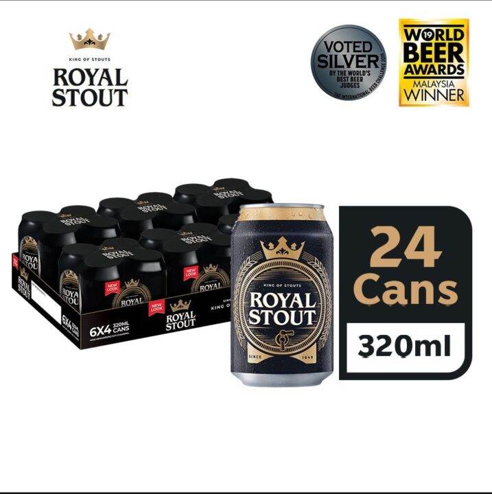 Royal stout can 24x320ML | Lazada